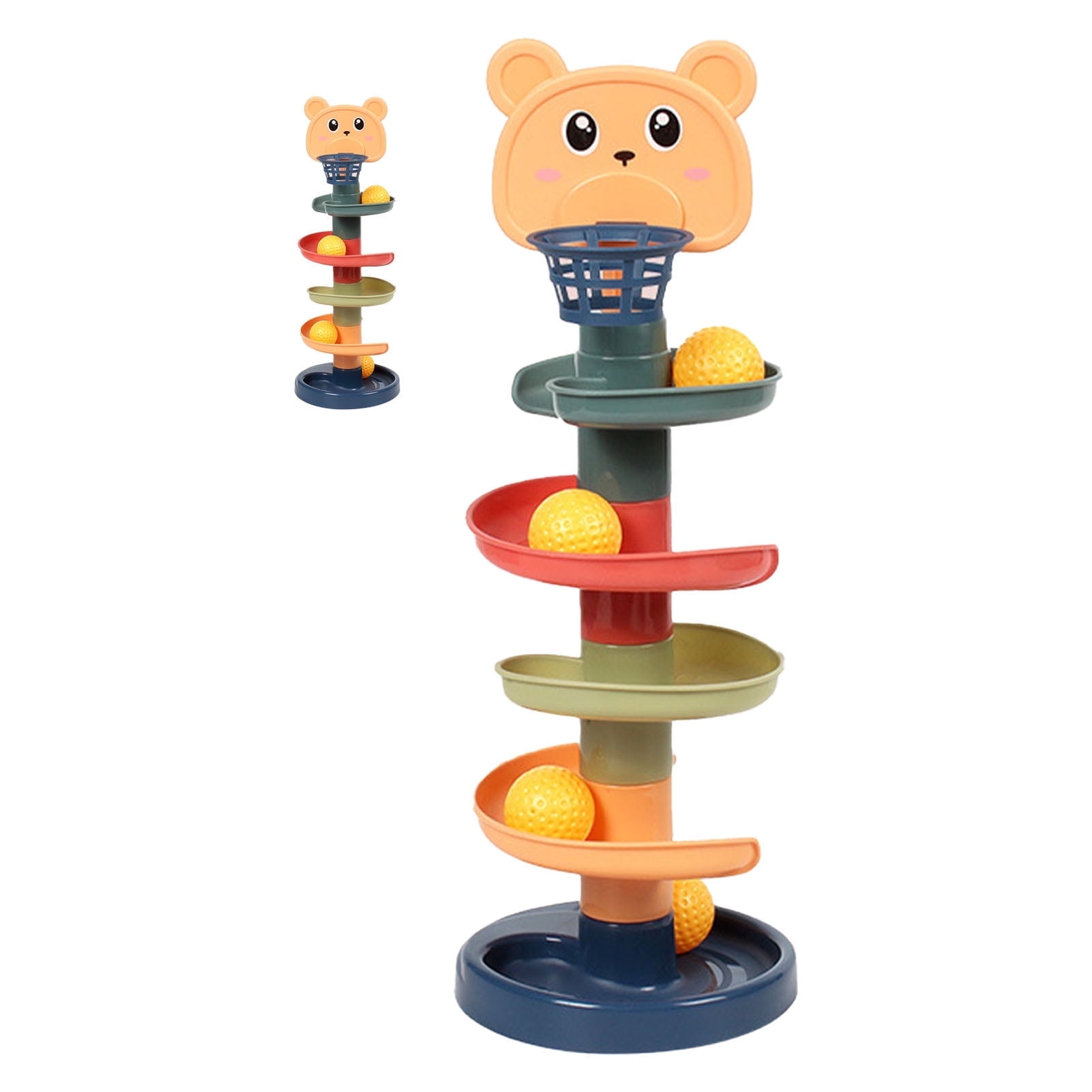 Ball Drop Toy Ball Ramp Ball Drop and Roll Swirling Tower, Educational ...