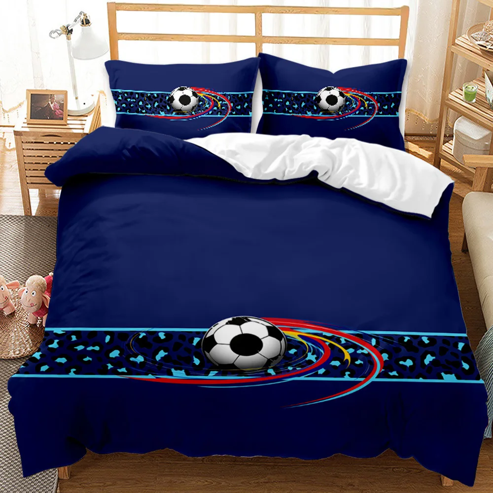 Ball Duvet Cover Set Sports Balls Bedding Set King Size Basketball ...