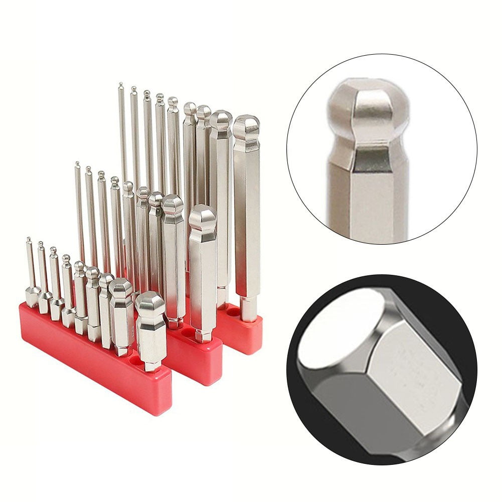 Ball End Hex Screwdriver Bit Set Magnetic Hexagon HeadAllen Wrench ...
