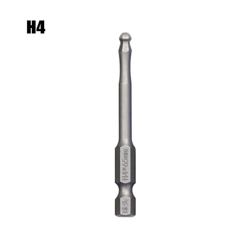 Ball End Screwdriver Bit Silver 1pc Driver Bit Hand Tools Hex Hexagon ...