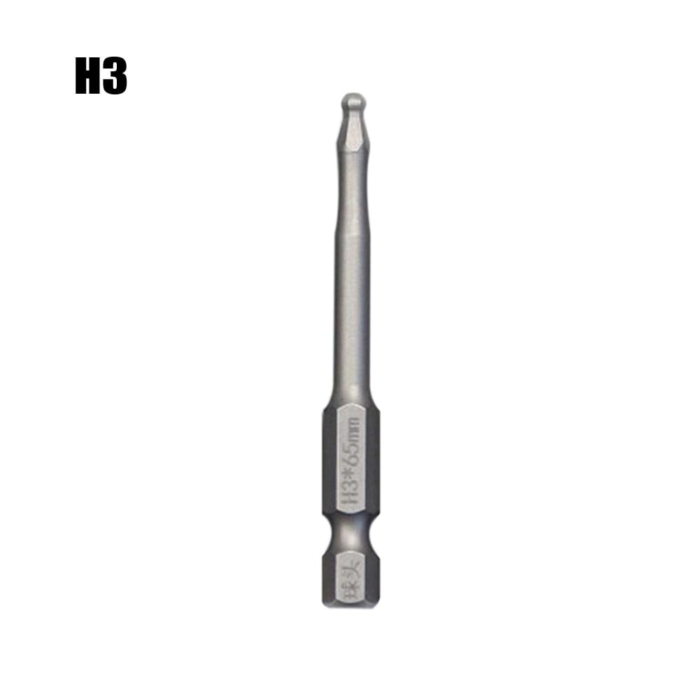 Ball End Screwdriver Bit Silver 1pc Driver Bit Hand Tools Hex Hexagon ...