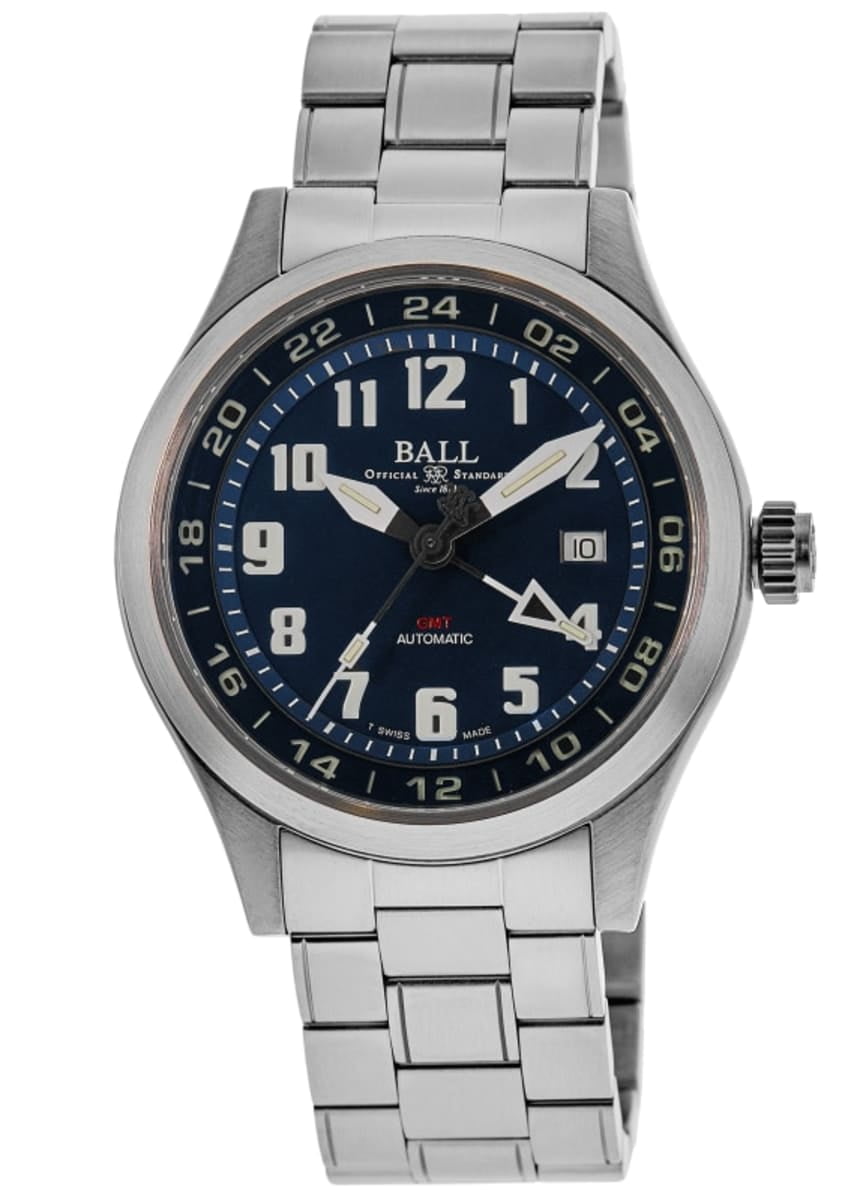 Ball Engineer Navigator GMT Blue Dial Steel Men's Watch GM1086C-S3-BE ...
