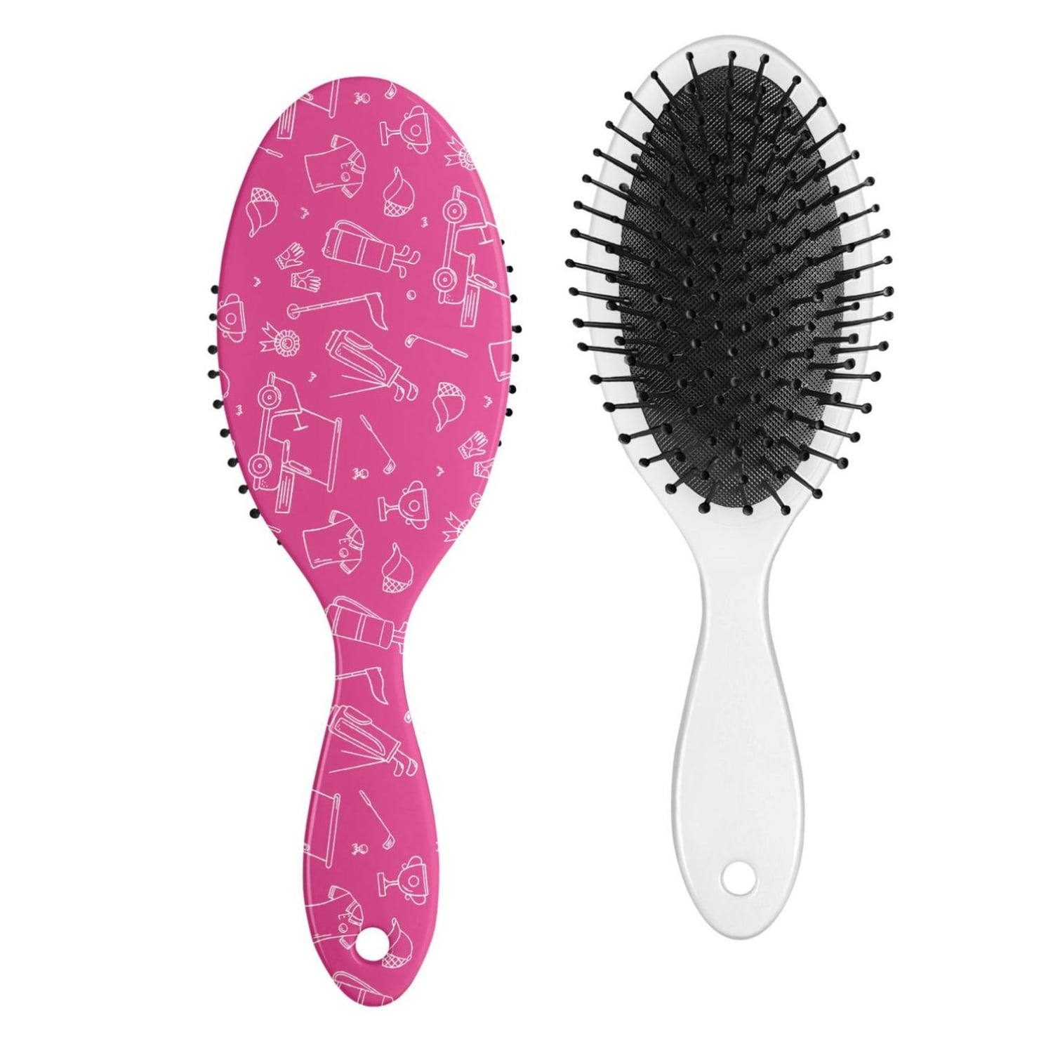 Ball Game Hair Detangler - Oval Paddle Brush for Women & Men, Tames ...