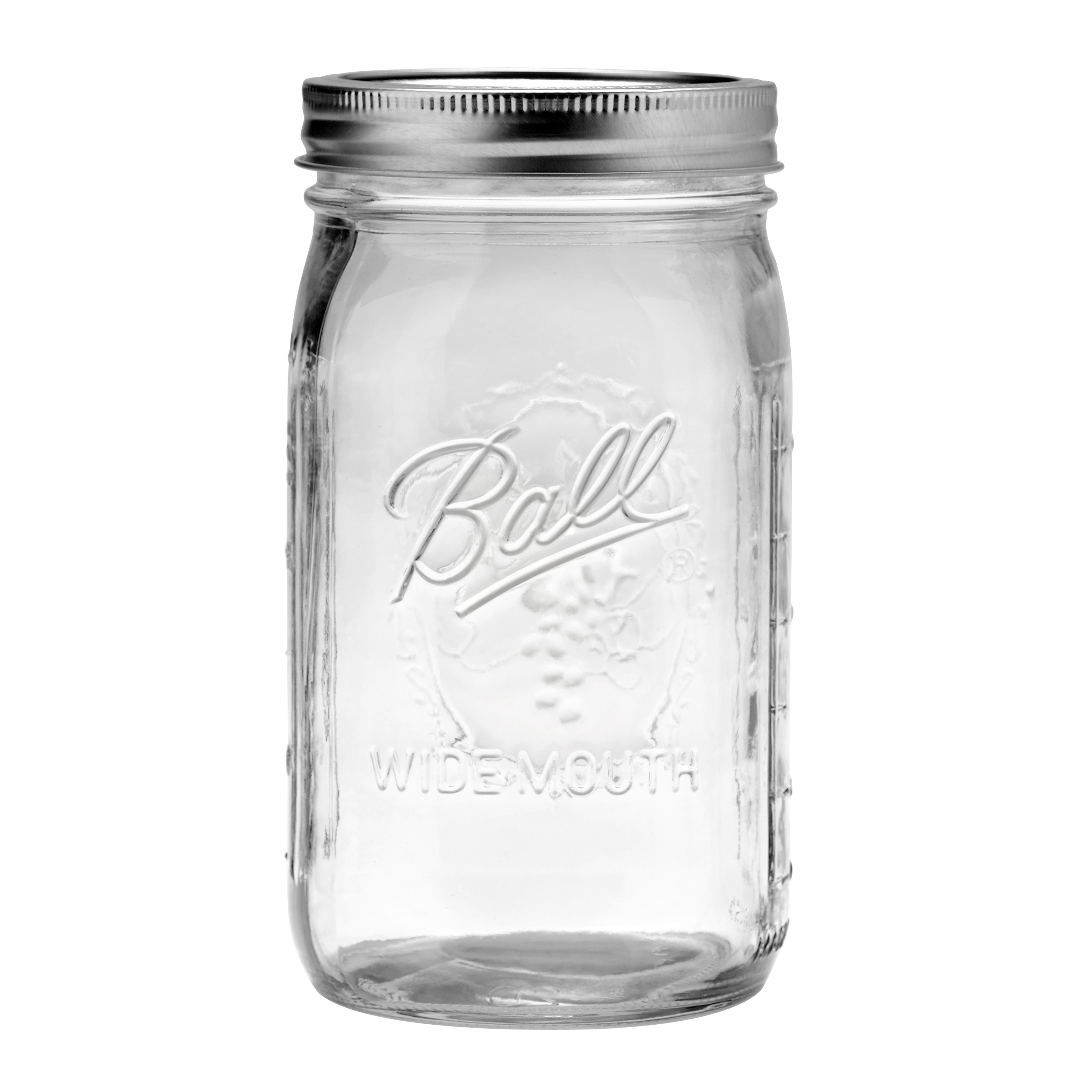 Brandclub Ball Glass Mason Jar With Lid Band Wide Mouth 32 Oz Brandclub Ball Glass Mason Jar With Lid Band Wide Mouth 32 Oz