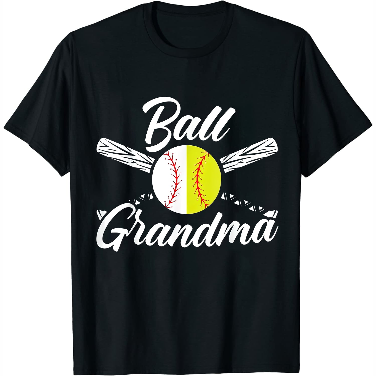 Ball Grandma Softball Baseball Grandmother Grandma T-Shirt - Walmart.com