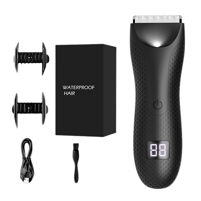 Ball Hair Trimmer For Men Pubic Hair Waterproof Electric Groin Shaver ...