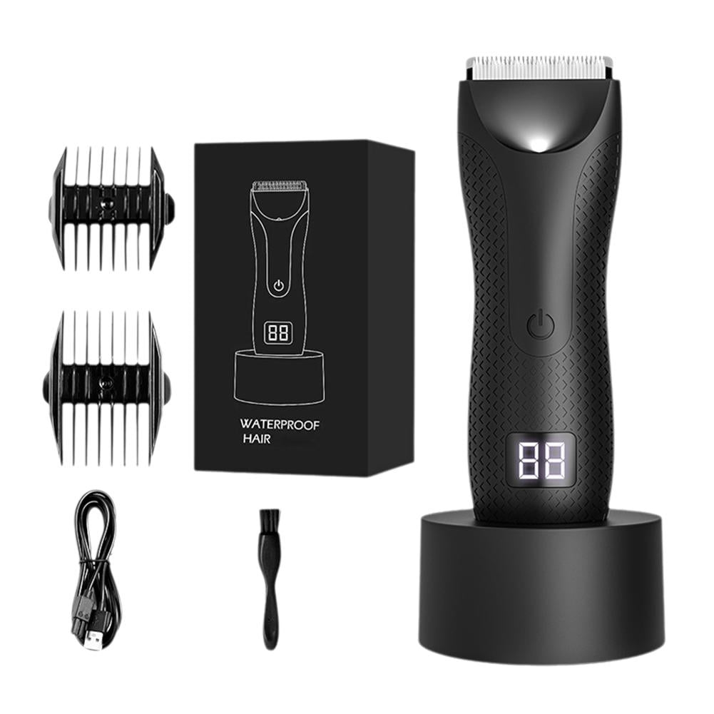 Ball Hair Trimmer For Men Pubic Hair Waterproof Electric Groin Shaver ...