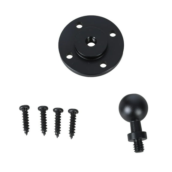 Ball Head Adapter Bracket Mount Base with Screws 17mm Ball Head to 1 ...