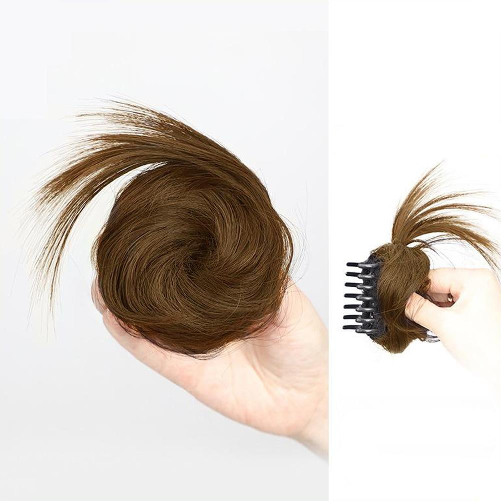 Ball Head Clip Wig My Meatball Hair Piece DIY Hairstyle Plump Hair L3S9 ...