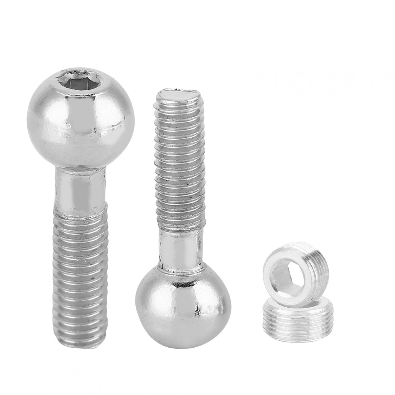 Ball-Head Screw with Hex Nuts, Surface Treatment White Galvanized 02152 ...