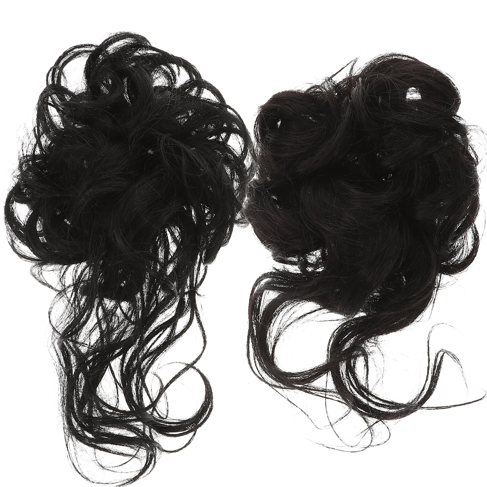 Ball Head Wig Ring Messy Hair Bun Scrunchies Ponytail Extension for ...