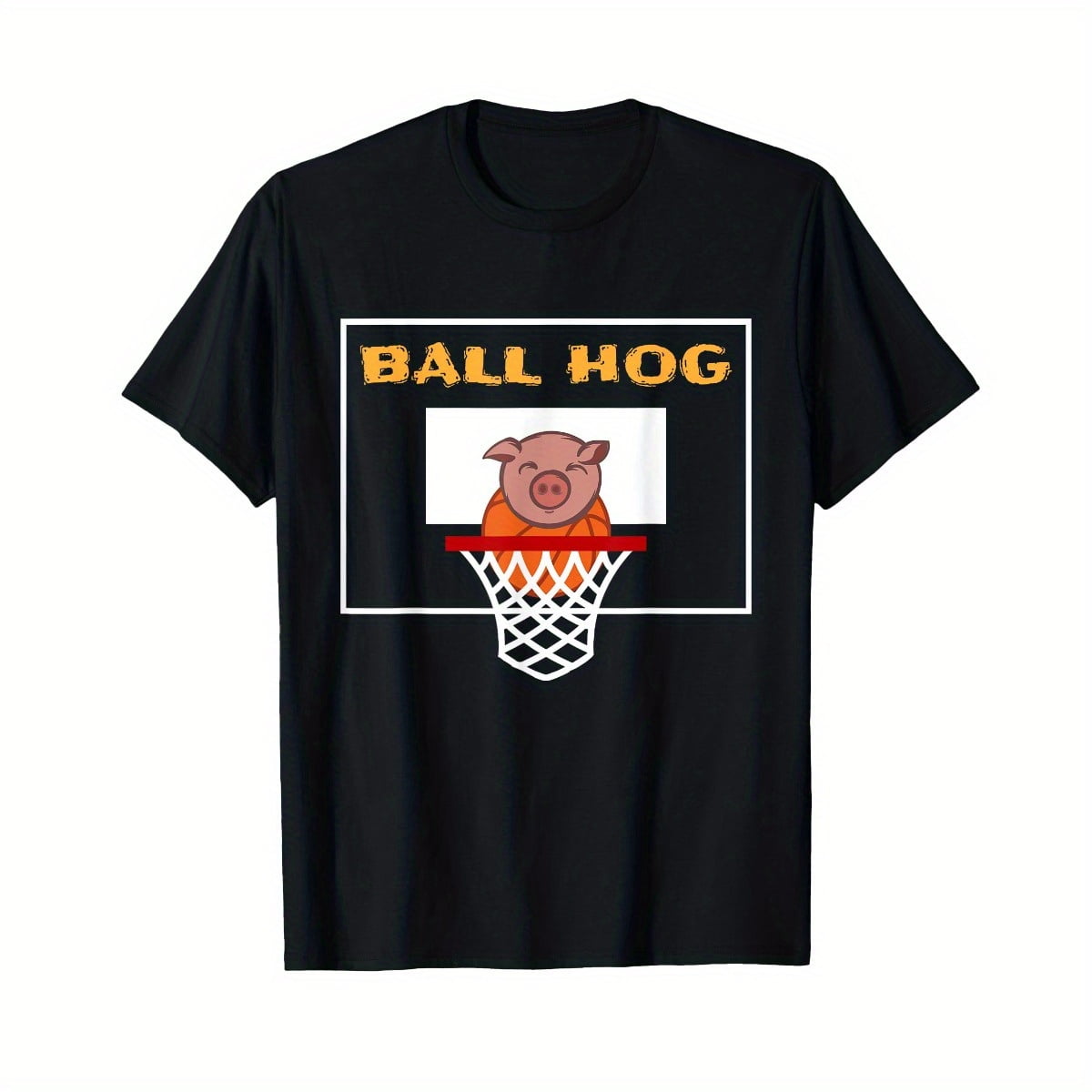 Ball Hog Basketball Player Gift - Funny Sports Pig Pun T-Shirt ...
