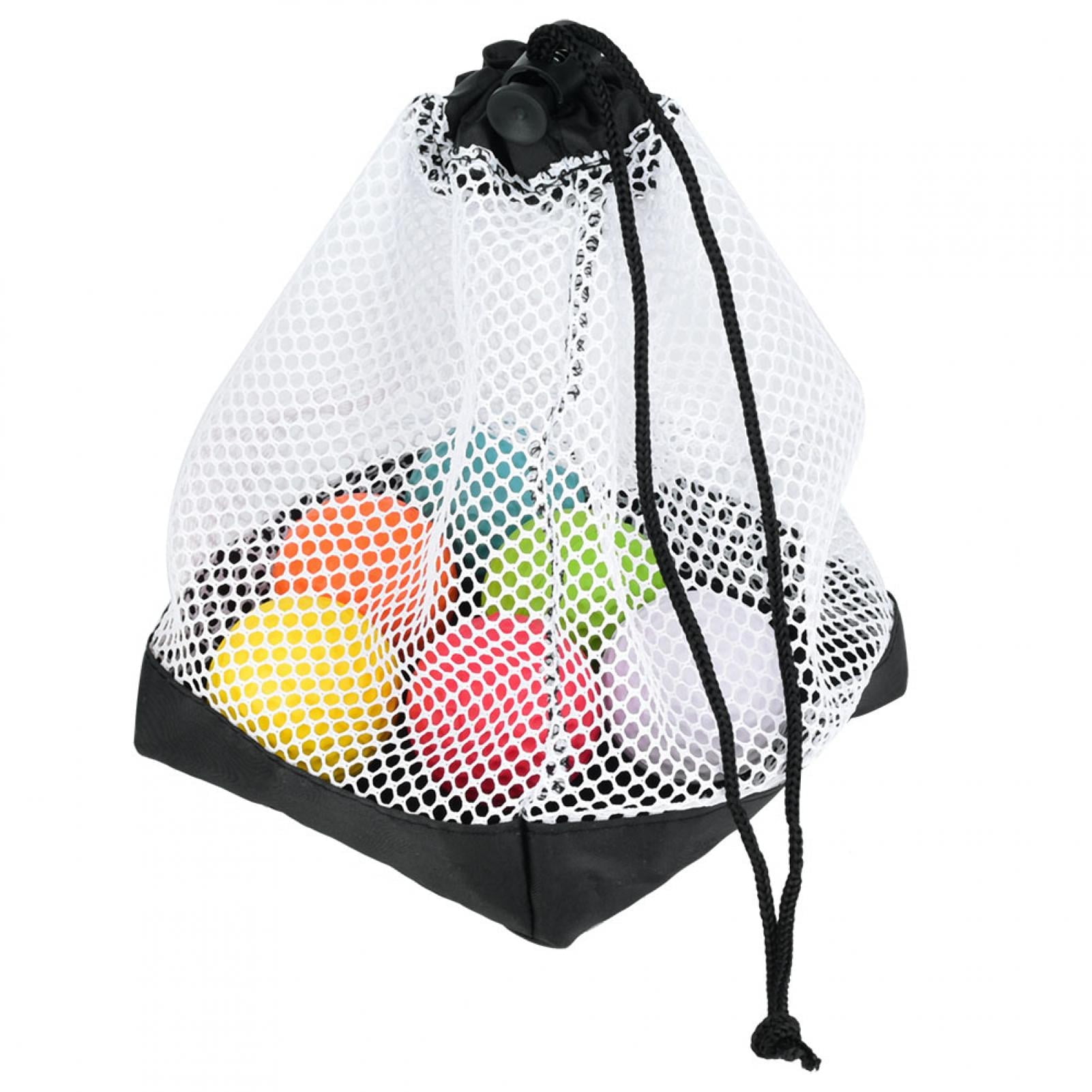 Ball Holder,Nylon Mesh Drawstring Pouch 36 Balls Holder Storage Net Bag ...