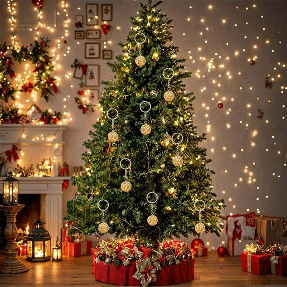 Ball Keychain, Holiday Gift Bag Key Ring Pendant for Car, Bag, or ...