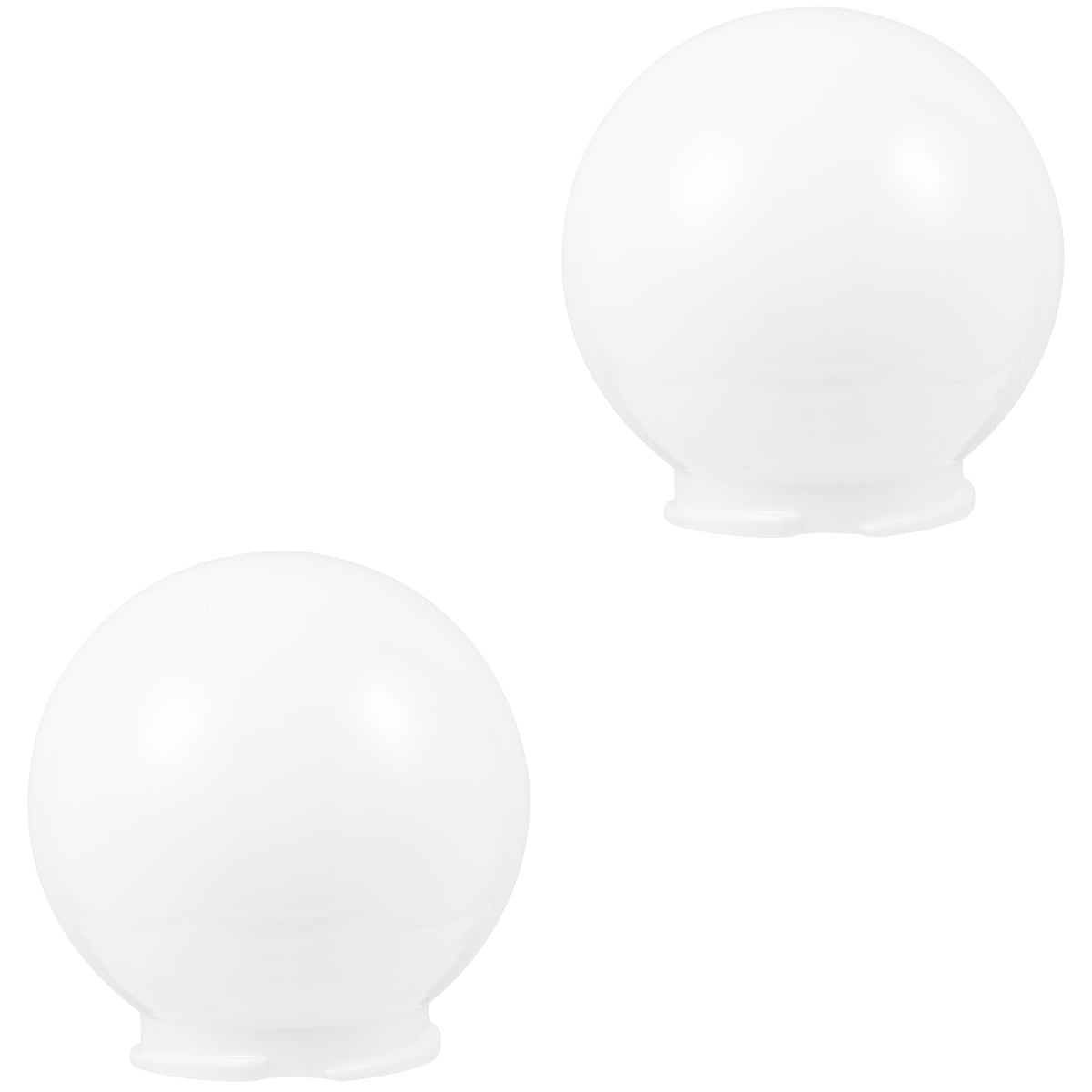 Ball Lampshade 2 Pack Outdoor Light Covers Decorations for Home White ...