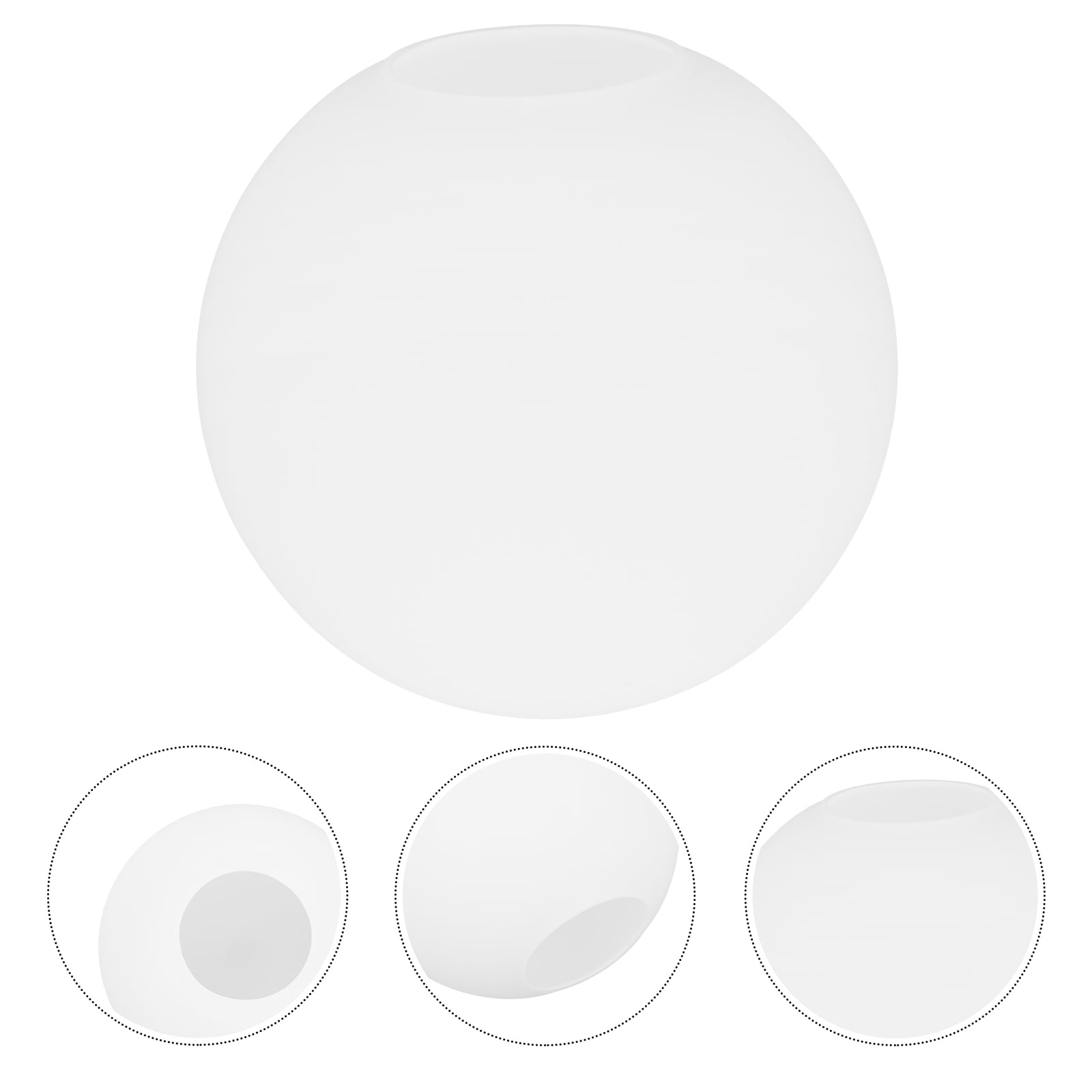FRCOLOR Sphere Light Shades Lampshade White Glass 1 Pcs - Walmart.com