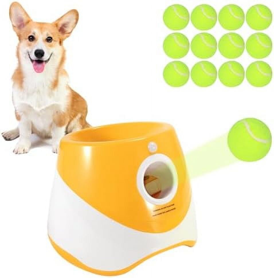 Ball Launcher for Dogs, Automatic Dog Ball Launcher with 12 Tennis Ball ...