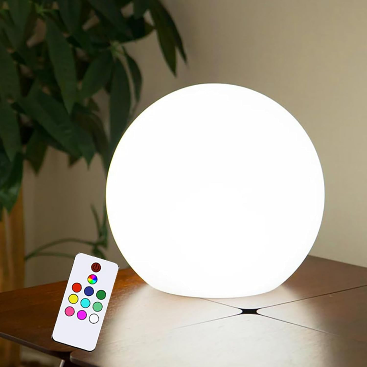 Ball Light, Outdoor Glow Globe Light with Remote Control, LED Solar ...
