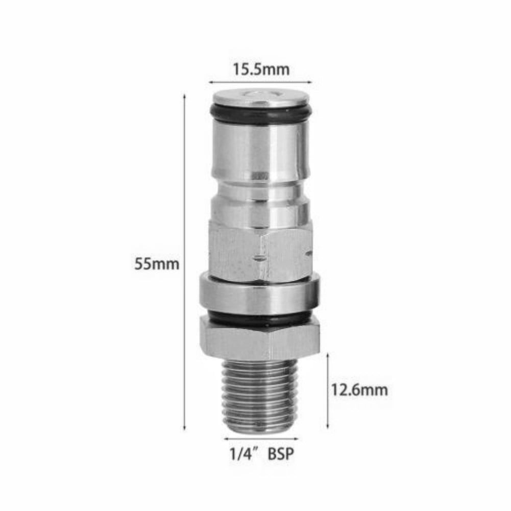 Ball Lock Gas Bulkhead Post Liquor Adapter 1/4 For Bsp For Homebrew ...