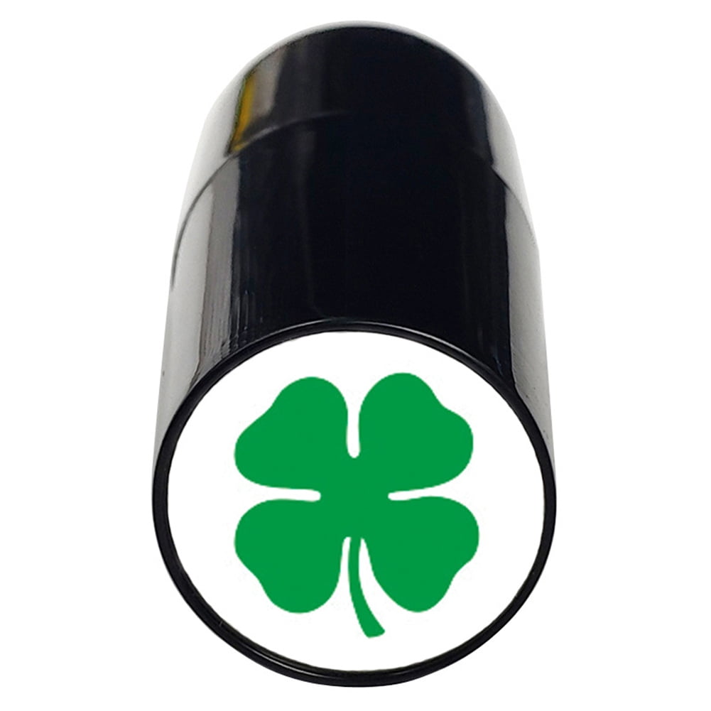 Ball Long Lasting Marking Ink Stamper for Kids Adults (Green Four-Leaf ...