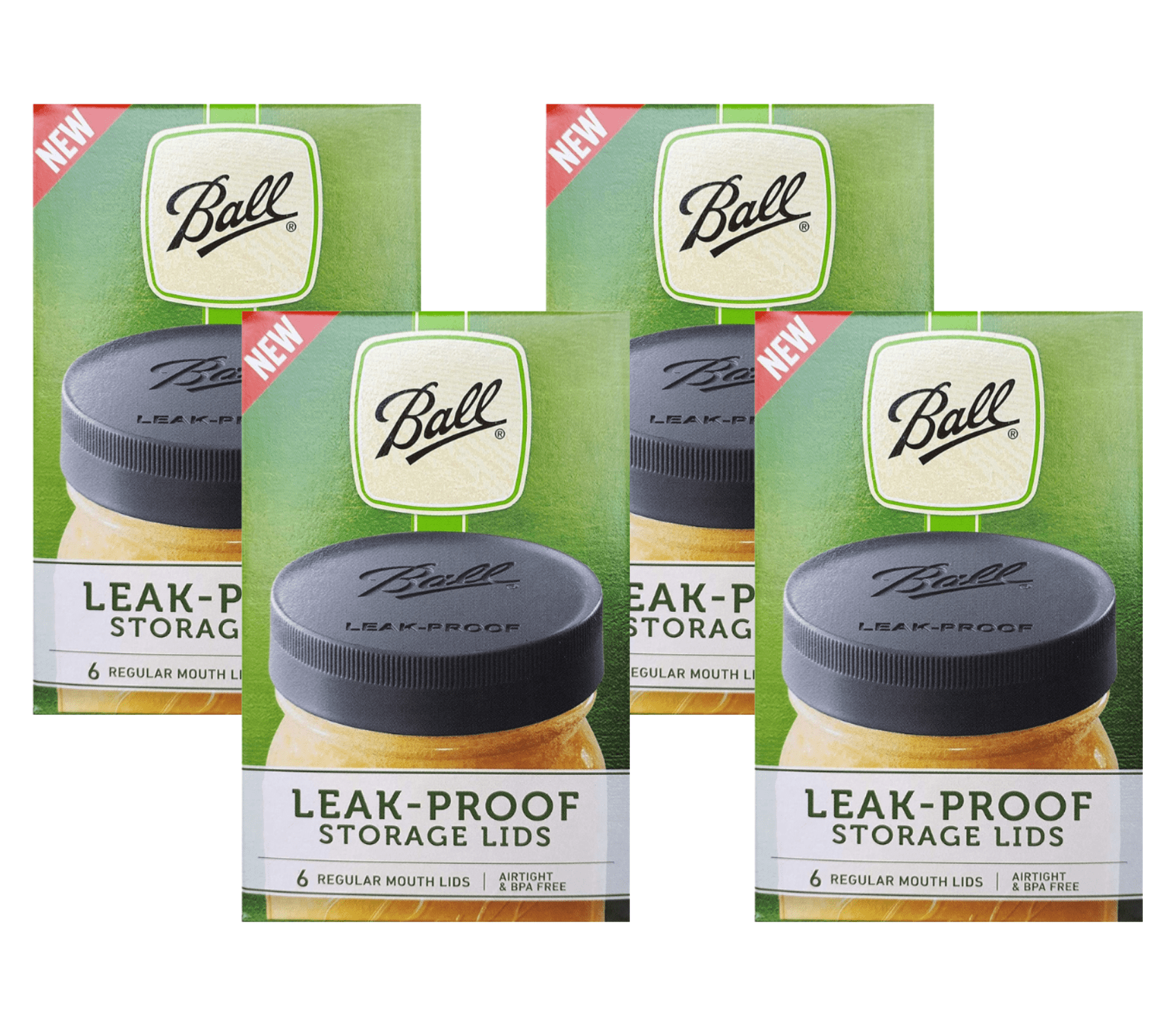 Ball Mason Jar Leak-Proof Lids, Wide Mouth, 6 CT (Pack of 4) - Walmart.com