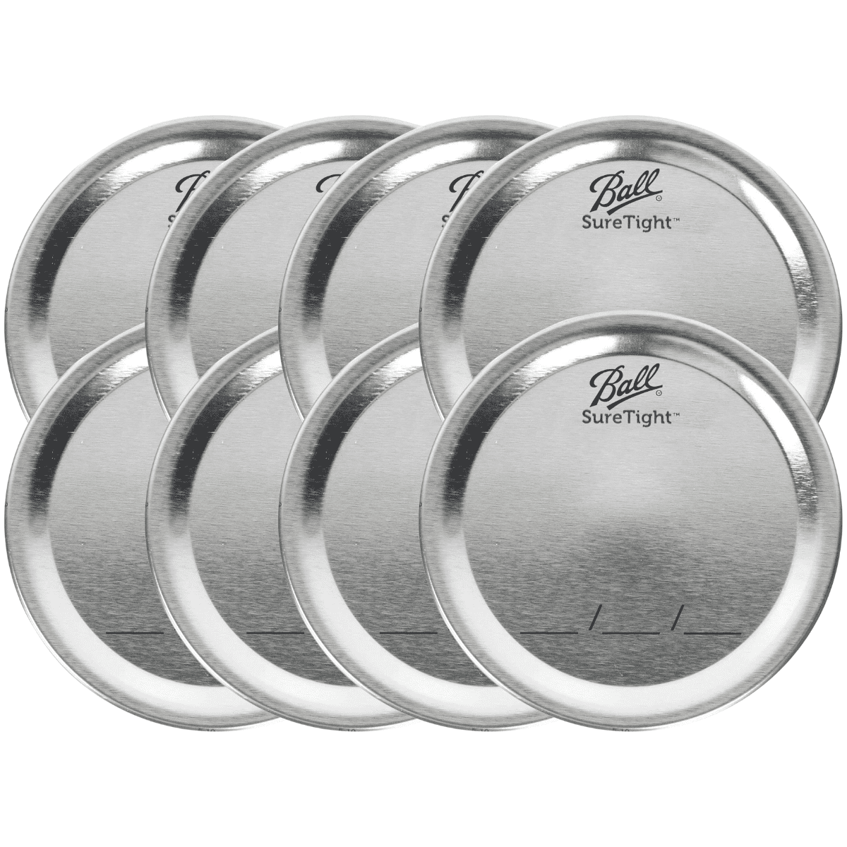Ball Mason Jar Lids with Bands, Regular Mouth, 12 CT (Pack of 8 ...