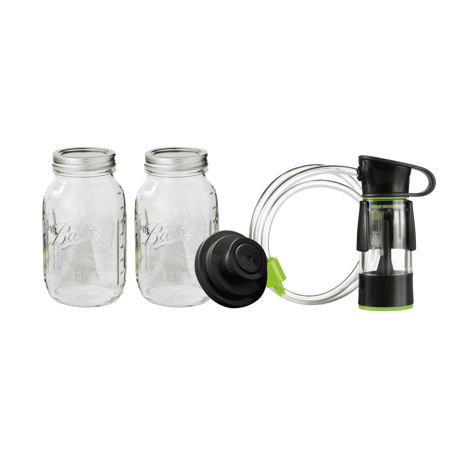 Ball Mason Jar Vacuum Sealer Kit with Handheld Sealer & Jar Seal Lids ...