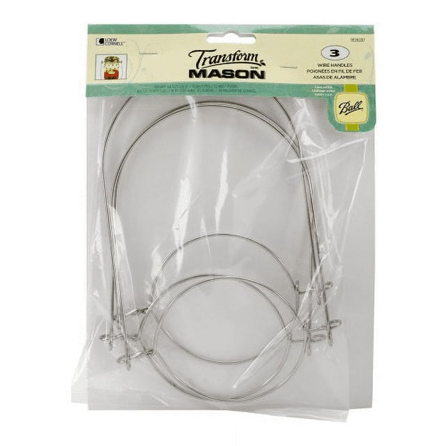 Ball Metal Mason Jar Wire Handle, 3 Pack - Walmart.com
