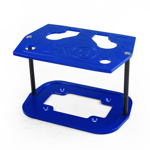 Ball Milled Billet Aluminum Hold Down Bracket Tray Blue For 34&78 ...