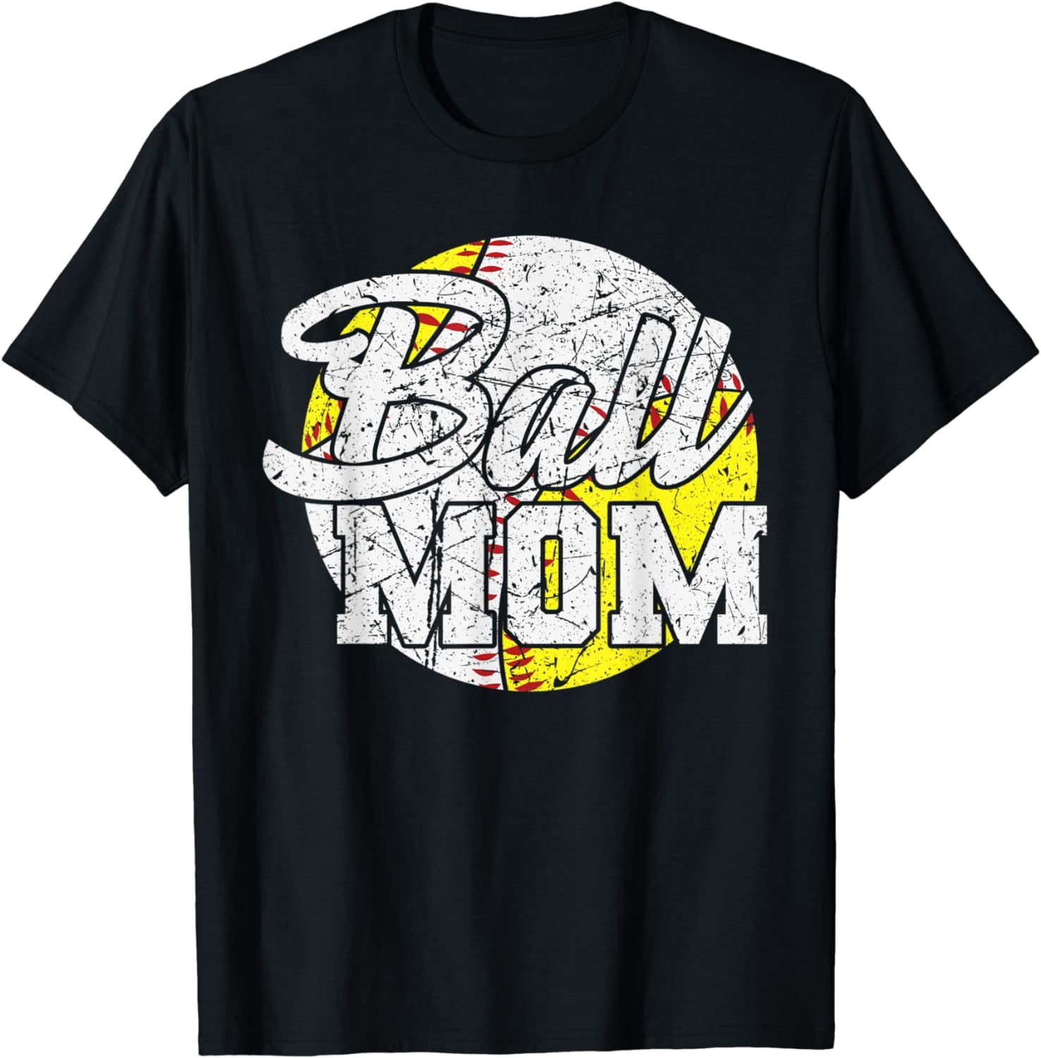 Ball Mom Baseball Softball Mom T-Shirt - Walmart.com