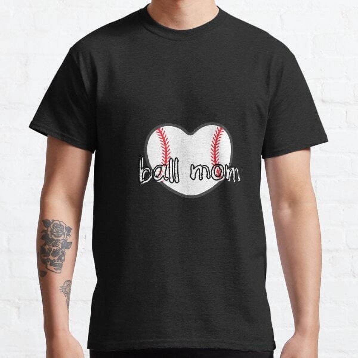 Ball Mom Softball Baseball For Women Classic T-shirt - Walmart.com