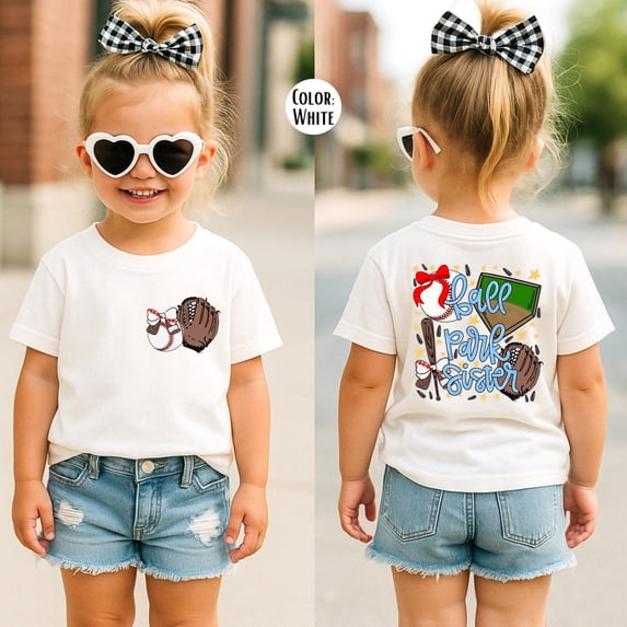 Ball Park Sister Shirt Girls Baseball Sister Shirts - Walmart.com