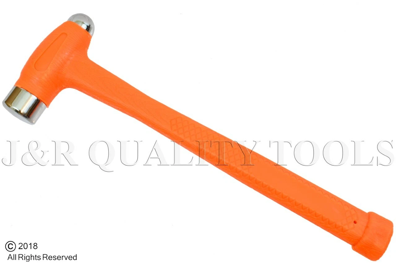 Ball Peen/Pein Dead Blow Hammer - Dual Face Flat & Peen Steel Metal ...