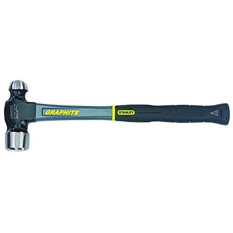 Ball Pein Hammer, Graphite Handle, 13 in, High Carbon Steel 16 oz Head ...