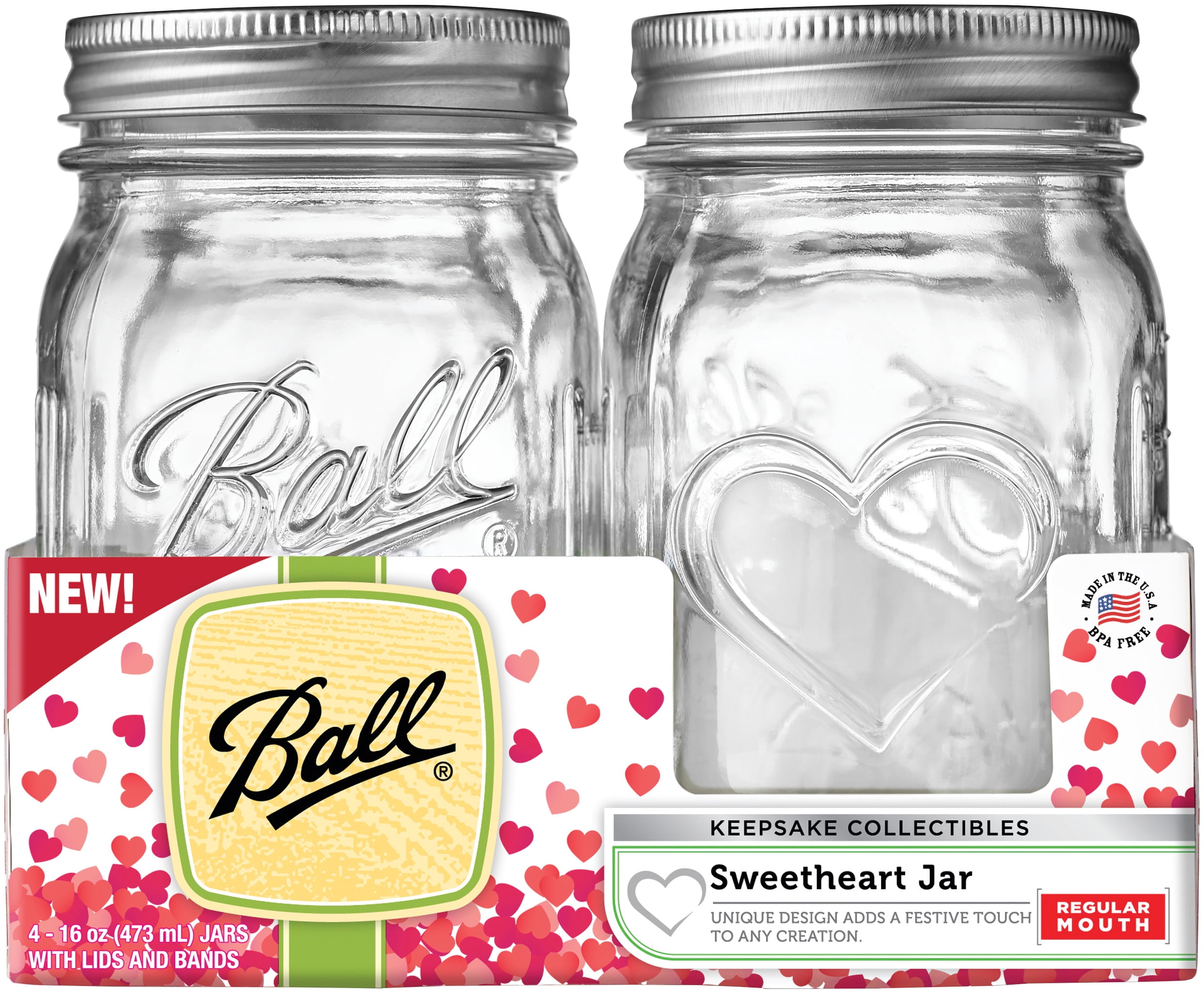 Ball Collection Elite Regular Mouth Collection Jars 16 oz. 4 pk ...