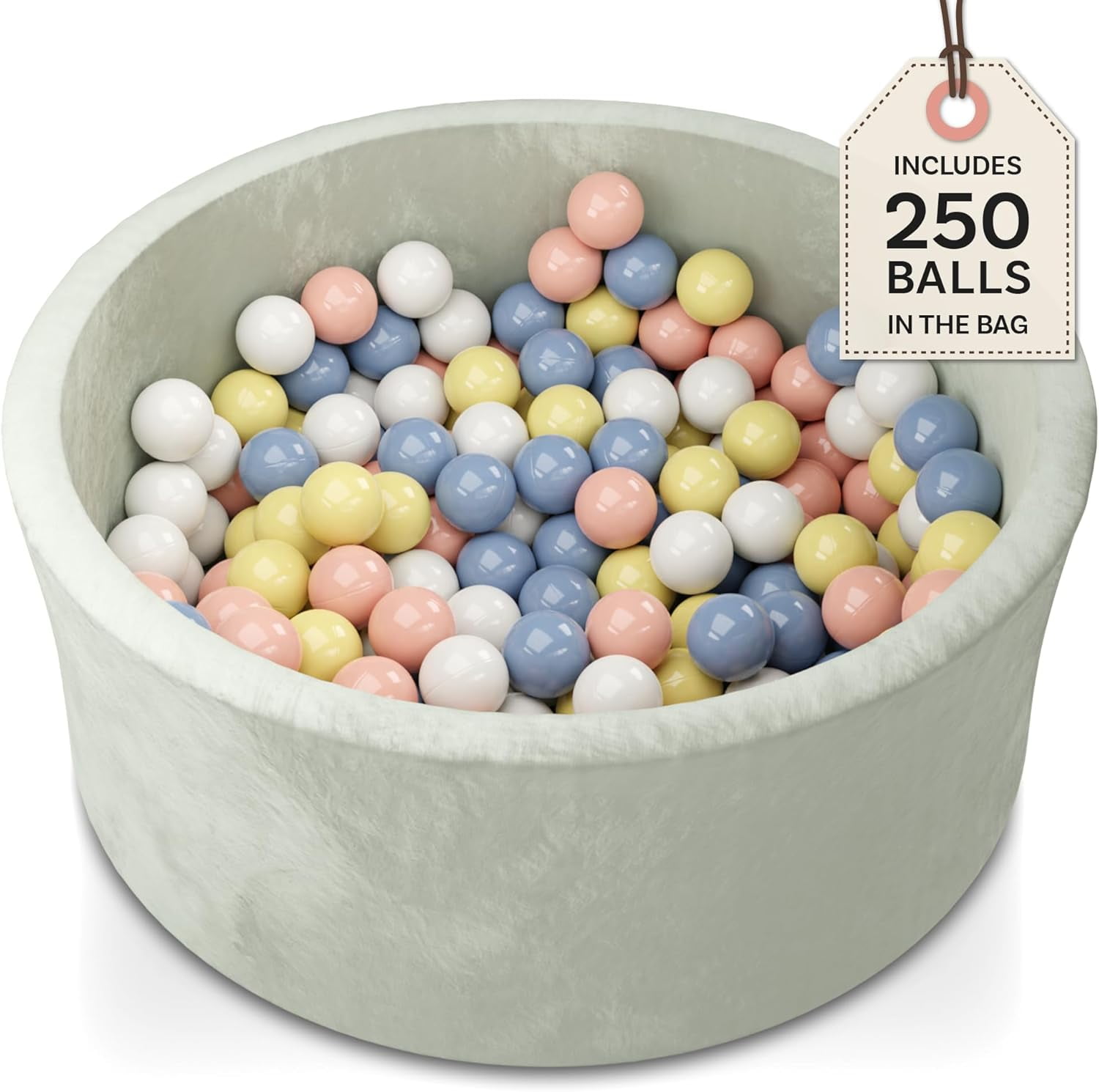 Ball Pit, 250 Balls Pit for Toddlers 1-3, Baby Ball Pit, Soft Play ...