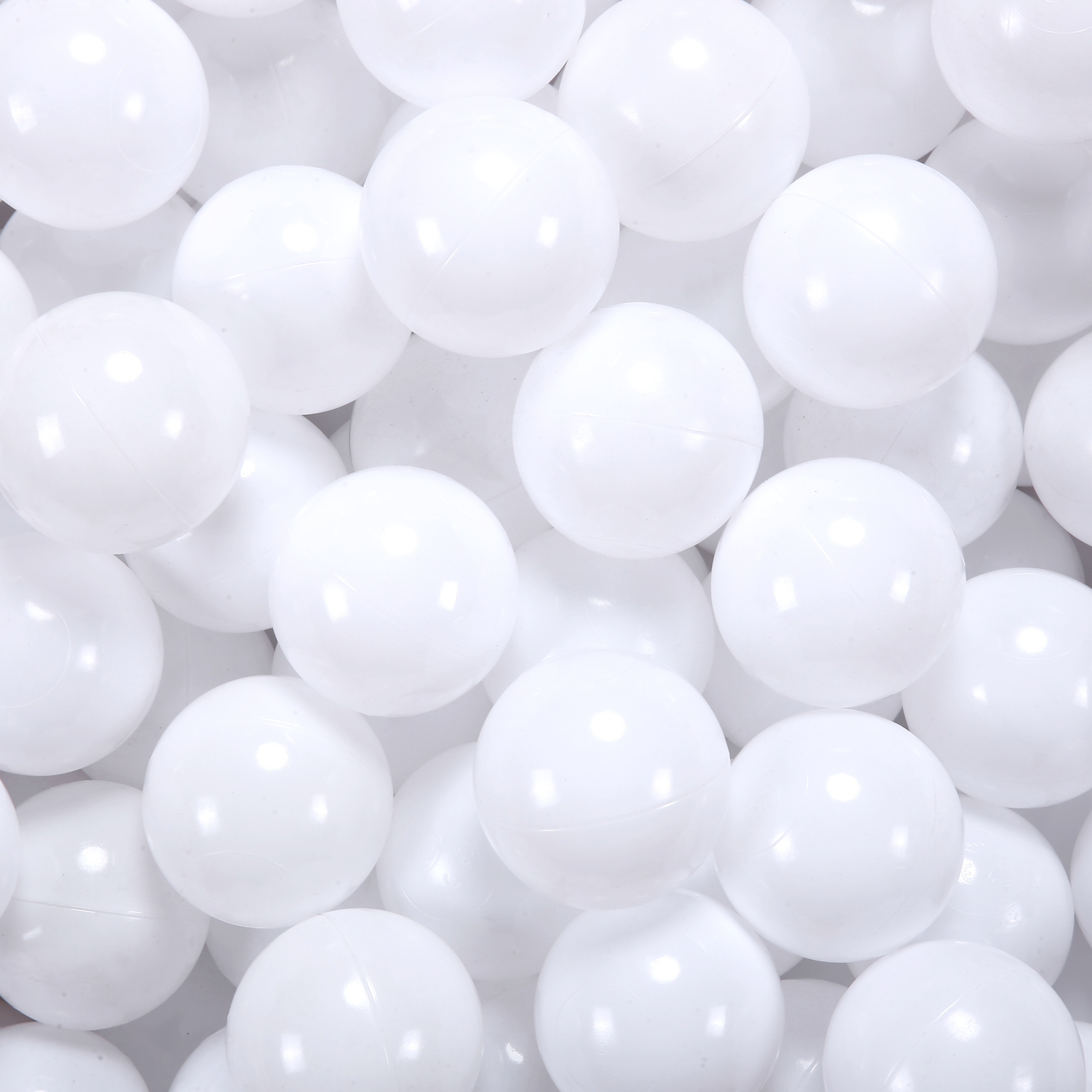 Ball Pit Ball 5.5CM 100Pcs White Pearl White Baby Ocean Plastic Balls ...