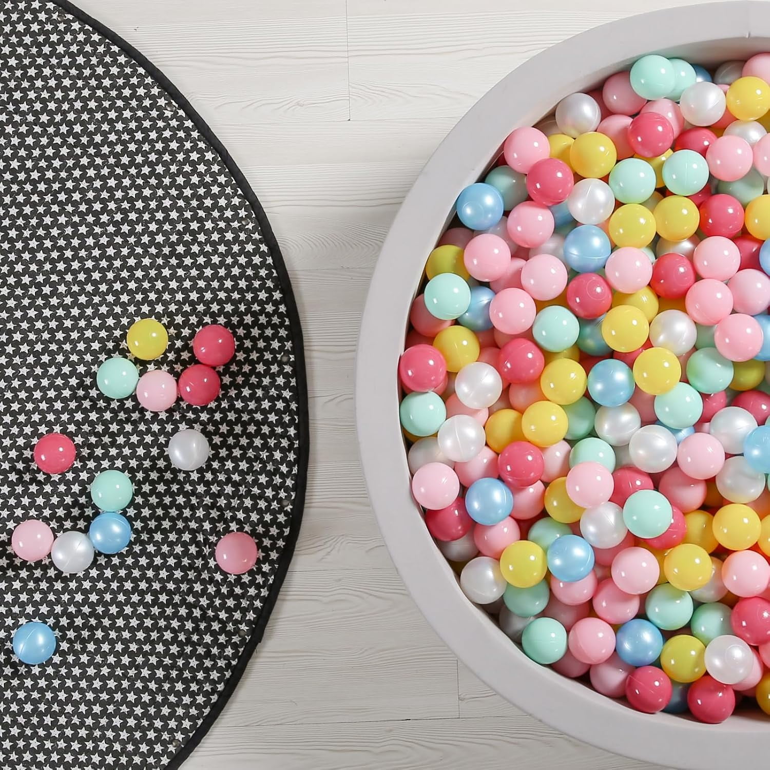 Ball Pit Balls 100PCS - Pastel Plastic Balls for Babies Great for ...