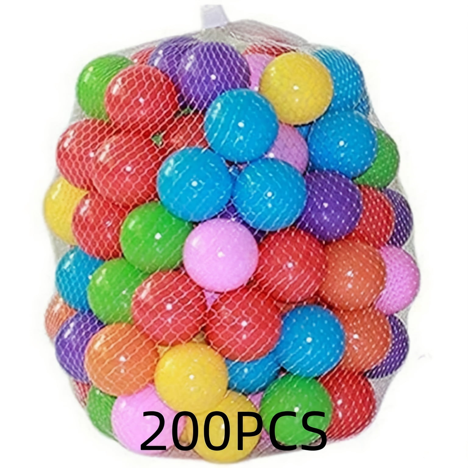 Ball Pit Balls 200 Count, 8 Colors Plastic Balls for Ball Pit Play ...