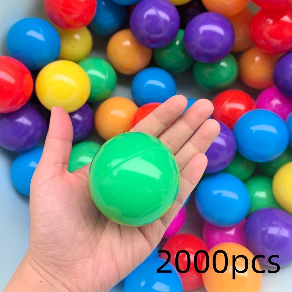 Ball Pit Balls 2000 Count, 8 Colors Plastic Balls for Ball Pit Play ...