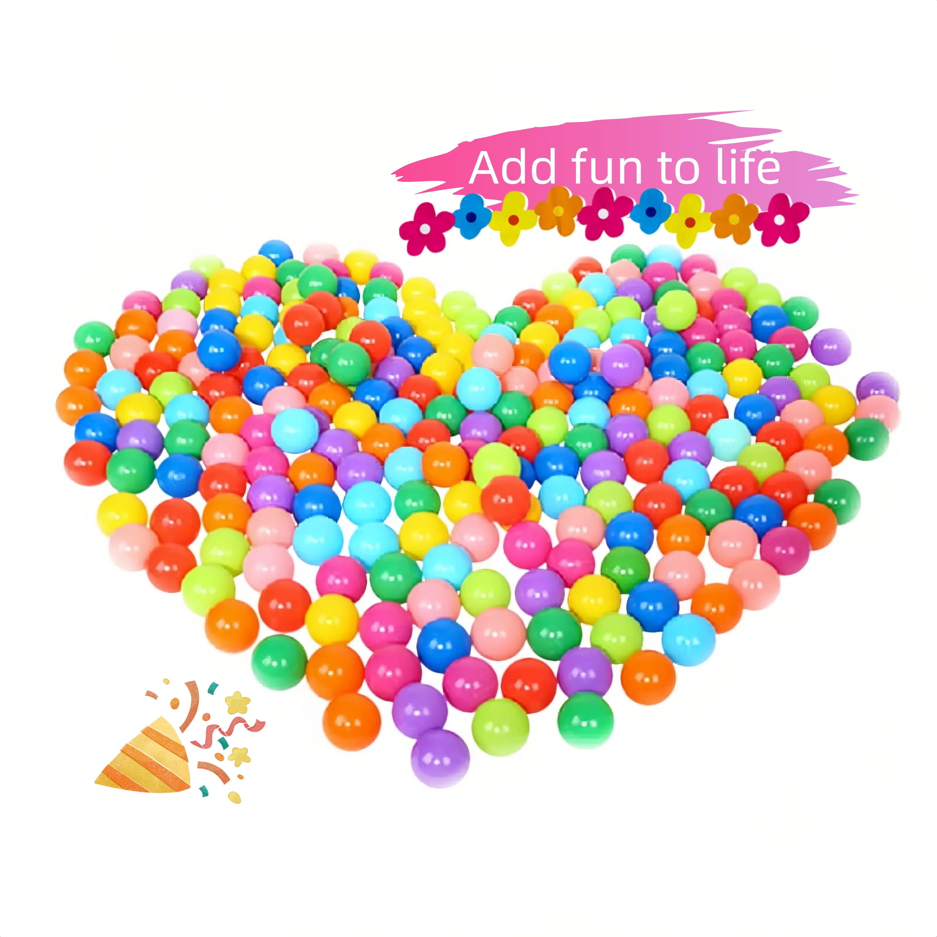 Ball Pit Balls 200PCS - Suitable for Babies,Colorful Plastic Balls for ...