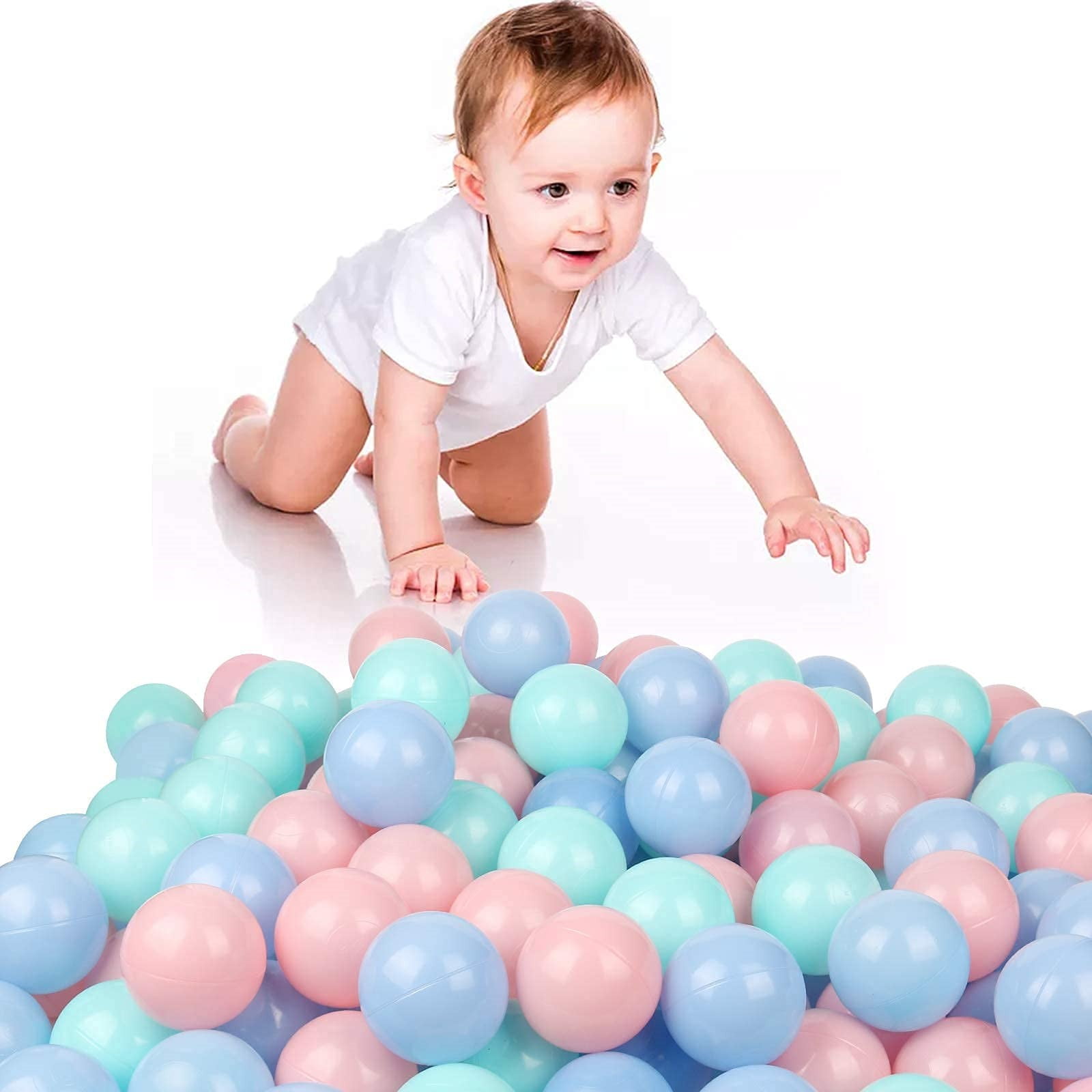 Ball Pit Balls for Toddlers 100 pcs, BPA Free Plastic Pool Ball for ...