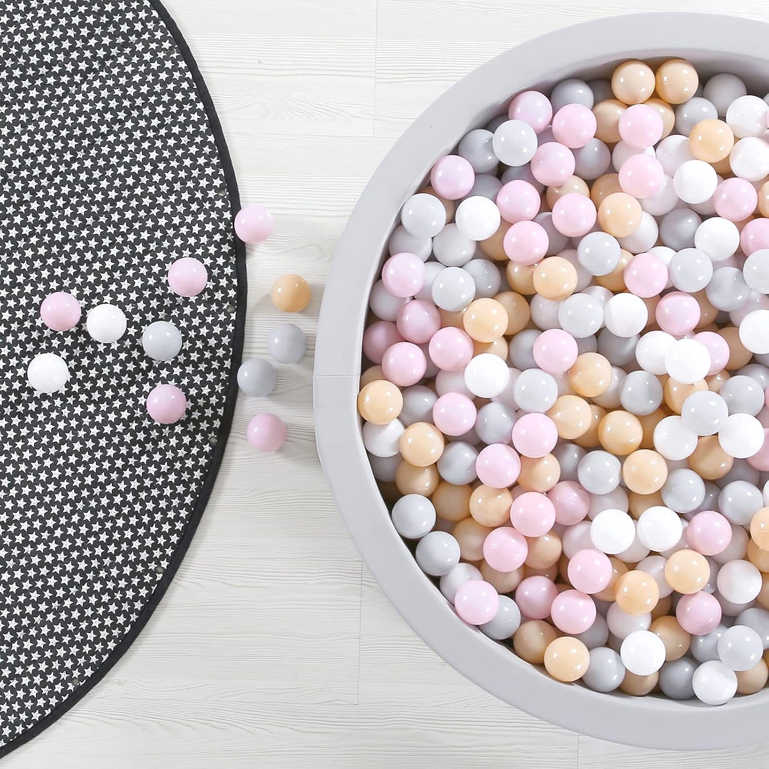 Ball Pit Balls for Toddler, Baby Plastic Playballs Kids Soft Pastel ...