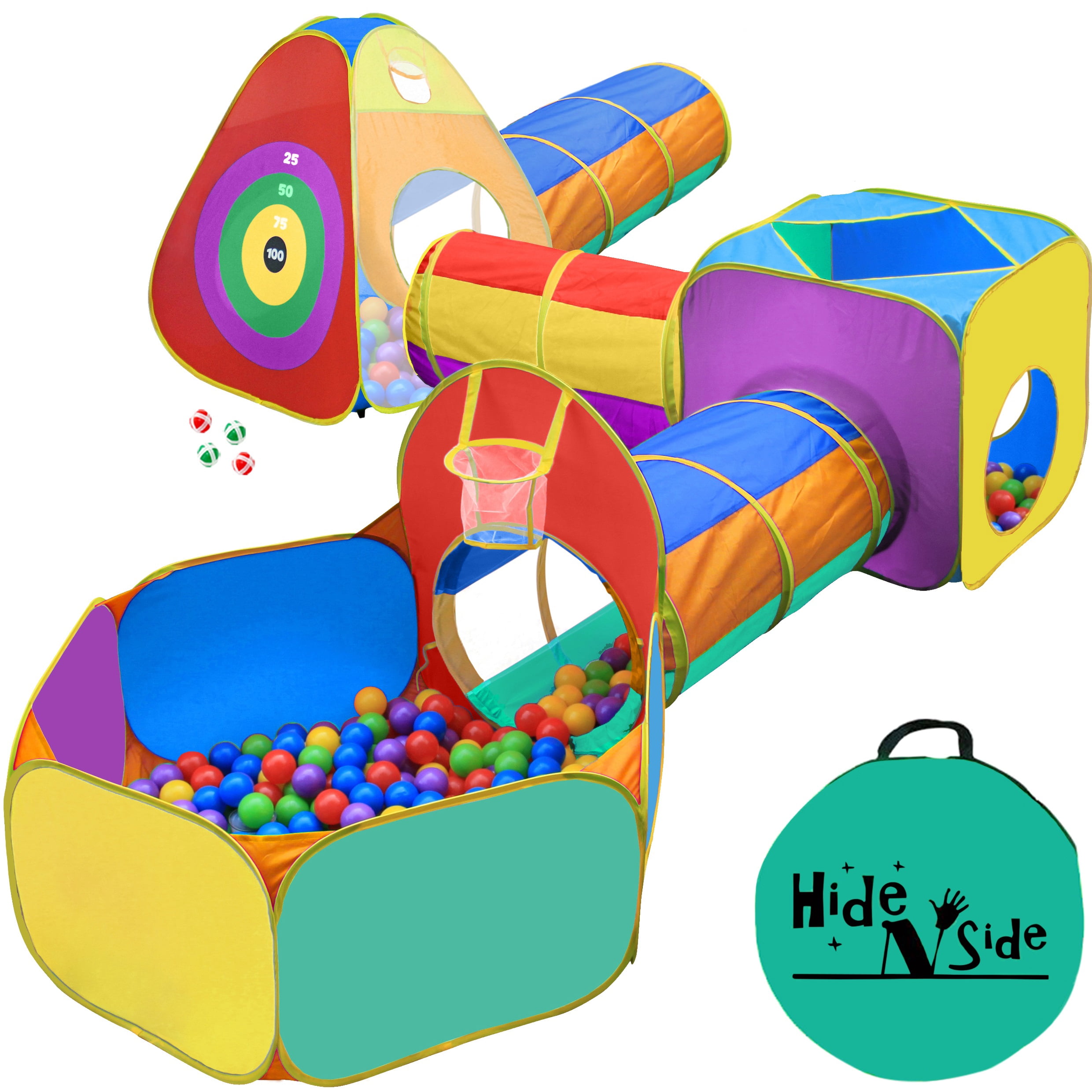 Hide-N-Side Ball Pit, Play House for Kids, Boys and Girls, Indoor ...
