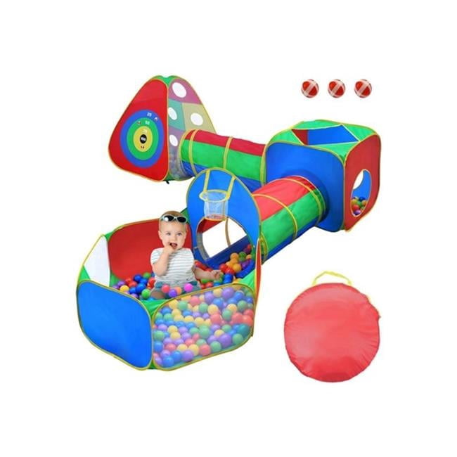 Ball Pit Tents Pop Up Playhouse with Indoor Outdoor 2 Crawl Tunnel & 2 ...