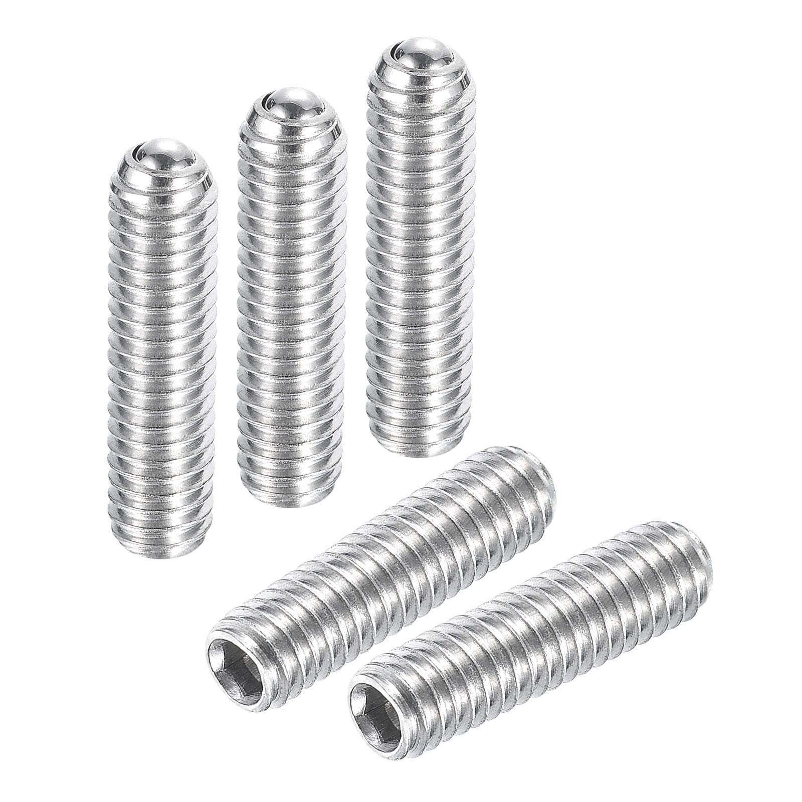Ball Point Set Screws, M4 x 16mm 304 Stainless Steel Metric Spring Hex ...