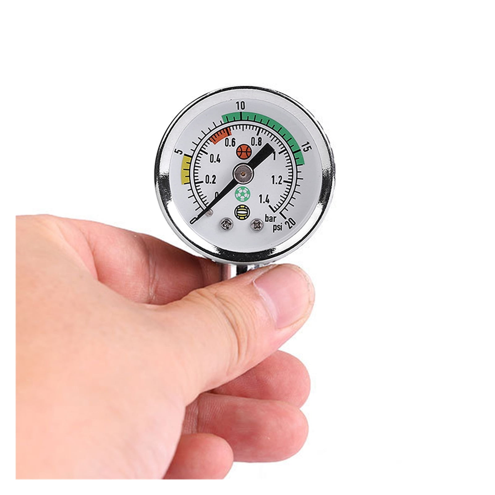 Ball Pressure Gauge Portable Pressure Tonometer with Air Release Valve ...