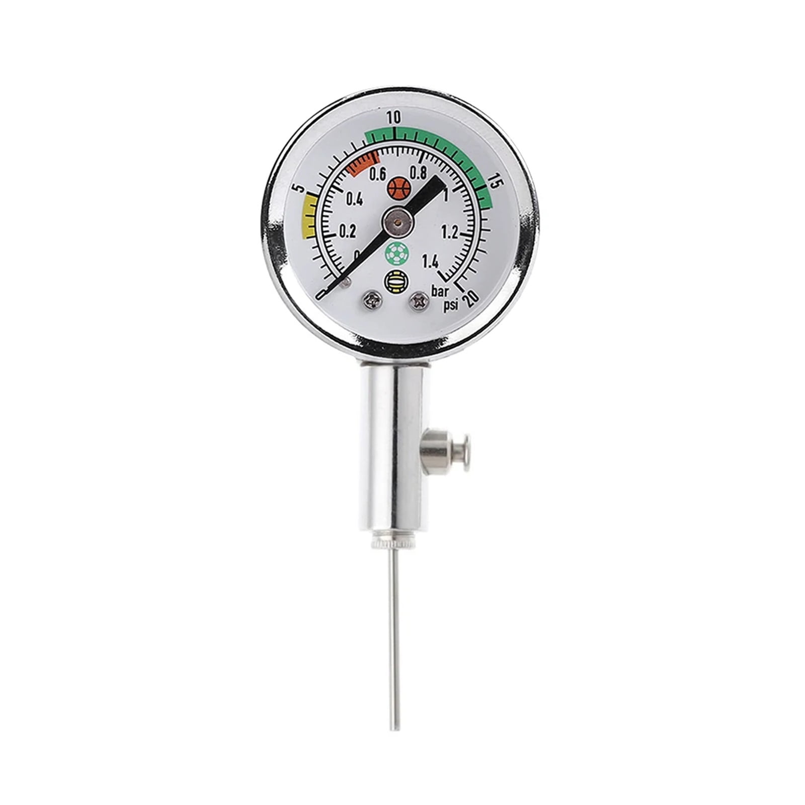 Ball Pressure Gauge Portable Soccer Ball Barometers With Air Release ...