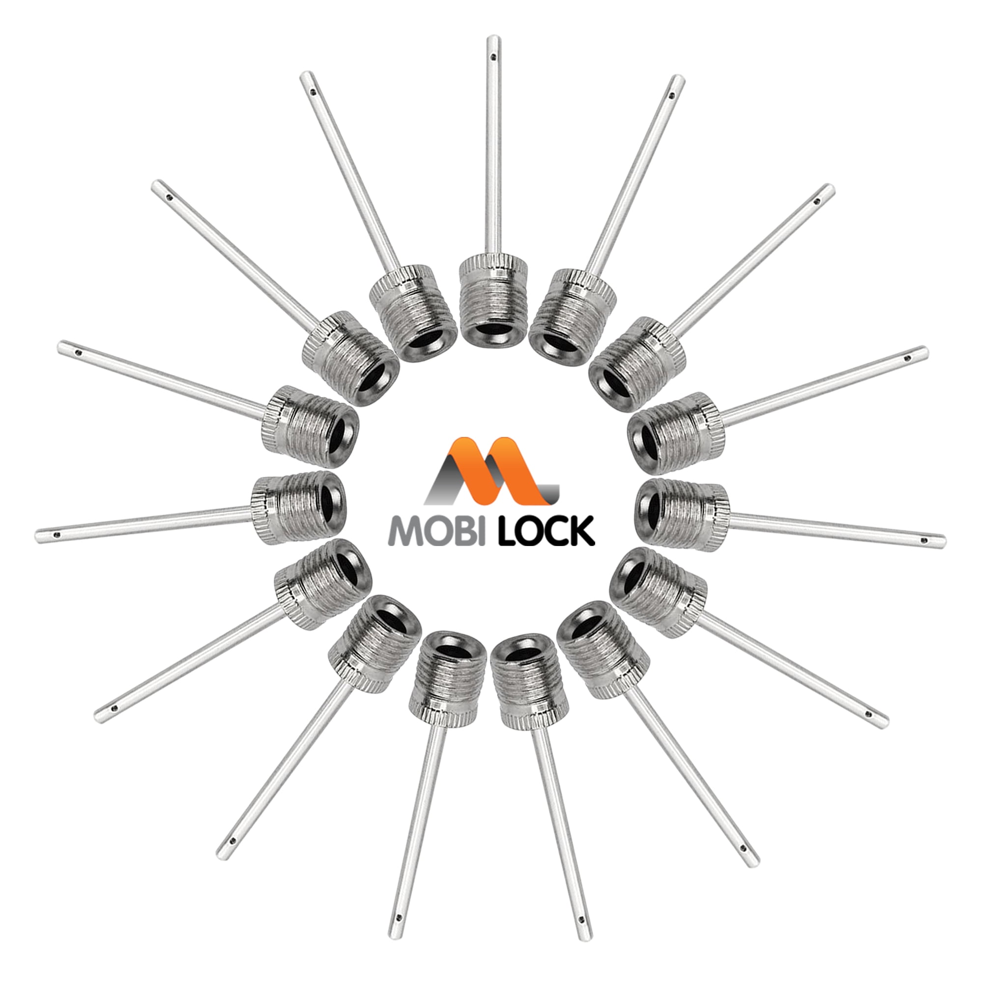 Mobi Lock Air Pump Needles (15-Pack) - Stainless Steel, Ideal for ...