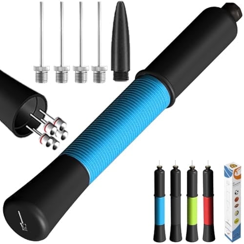 Ball Pump with Needle Storage(Never Lose Pin) Basketball Pump with 5 ...